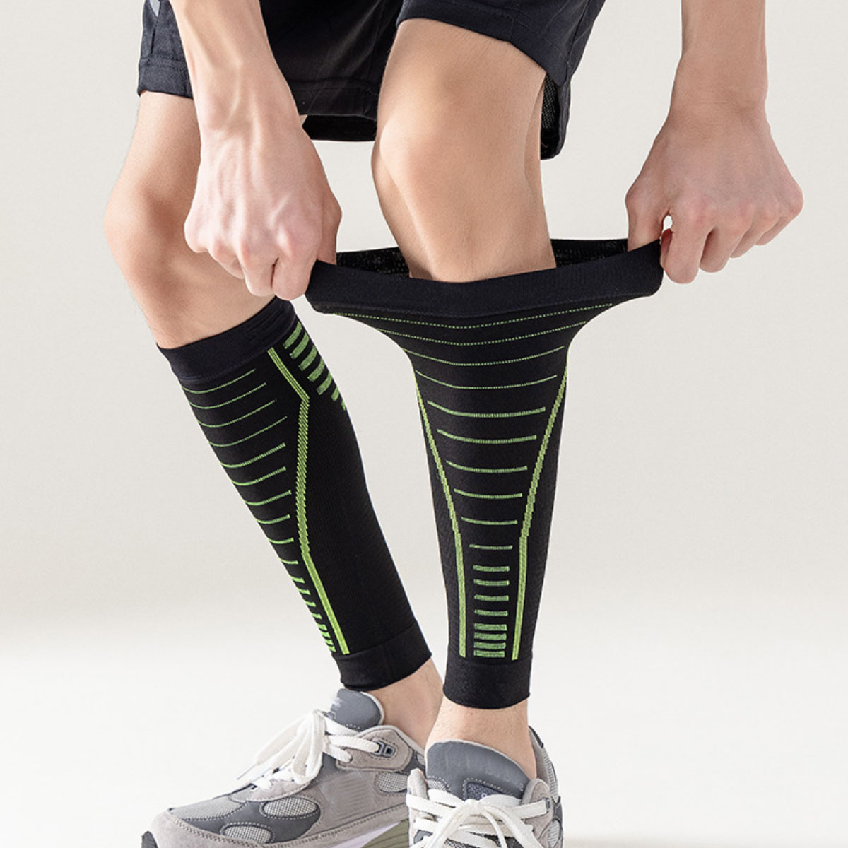 Unisex Pro Pickleball Lines-Up Graduated Compression Calf Sleeves - Klyng