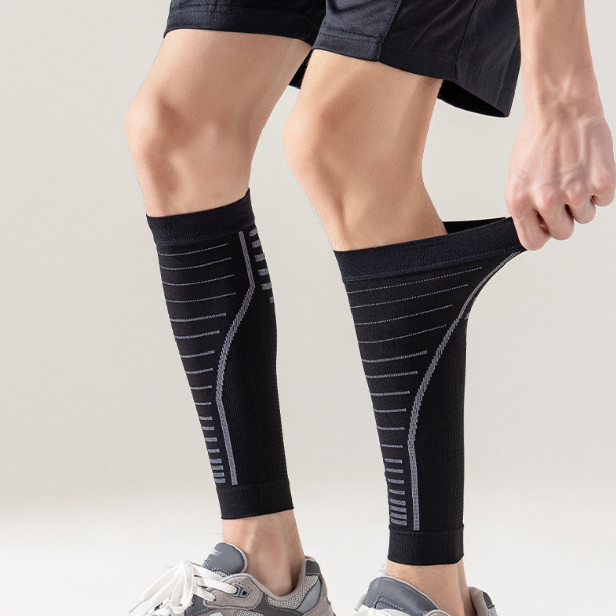 Unisex Pro Pickleball Lines-Up Graduated Compression Calf Sleeves - Klyng